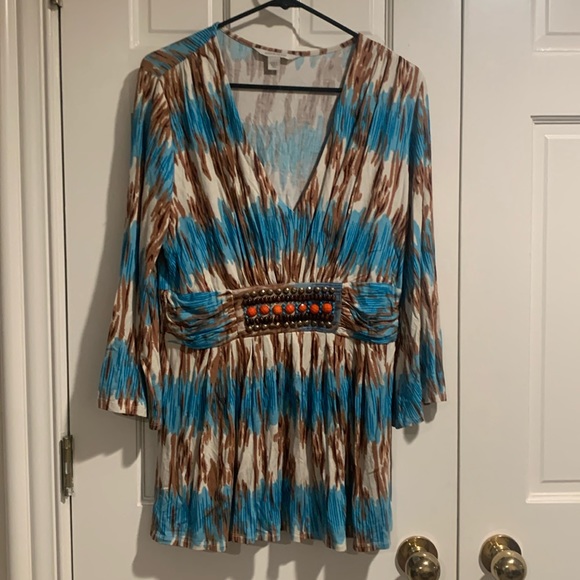 Boston Proper | Tops | Boston Proper Vcut Top With Embellishments ...